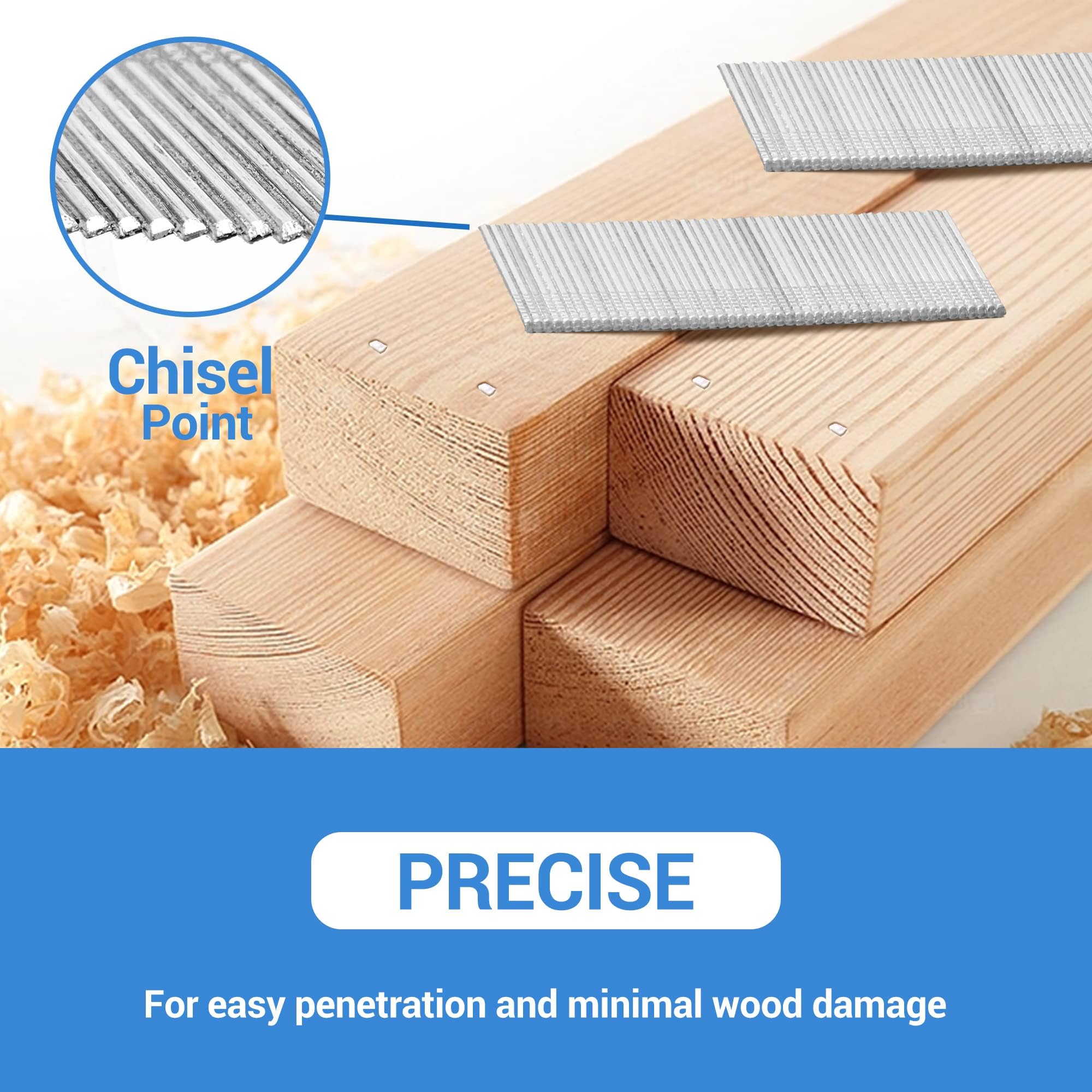 Snapklik.com : Meite 16 Gauge 20 Degree Angled Finish Nails 2-1/2 Inch ...