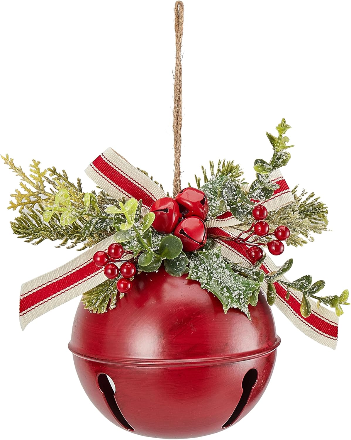 Amazon.com: Emadgift Large Size Jingle Bells Ornaments,Antiqued Red ...