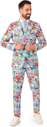 Opposuits Men's Suit - Licensed Spongebob Nickelodeon Clothing ...