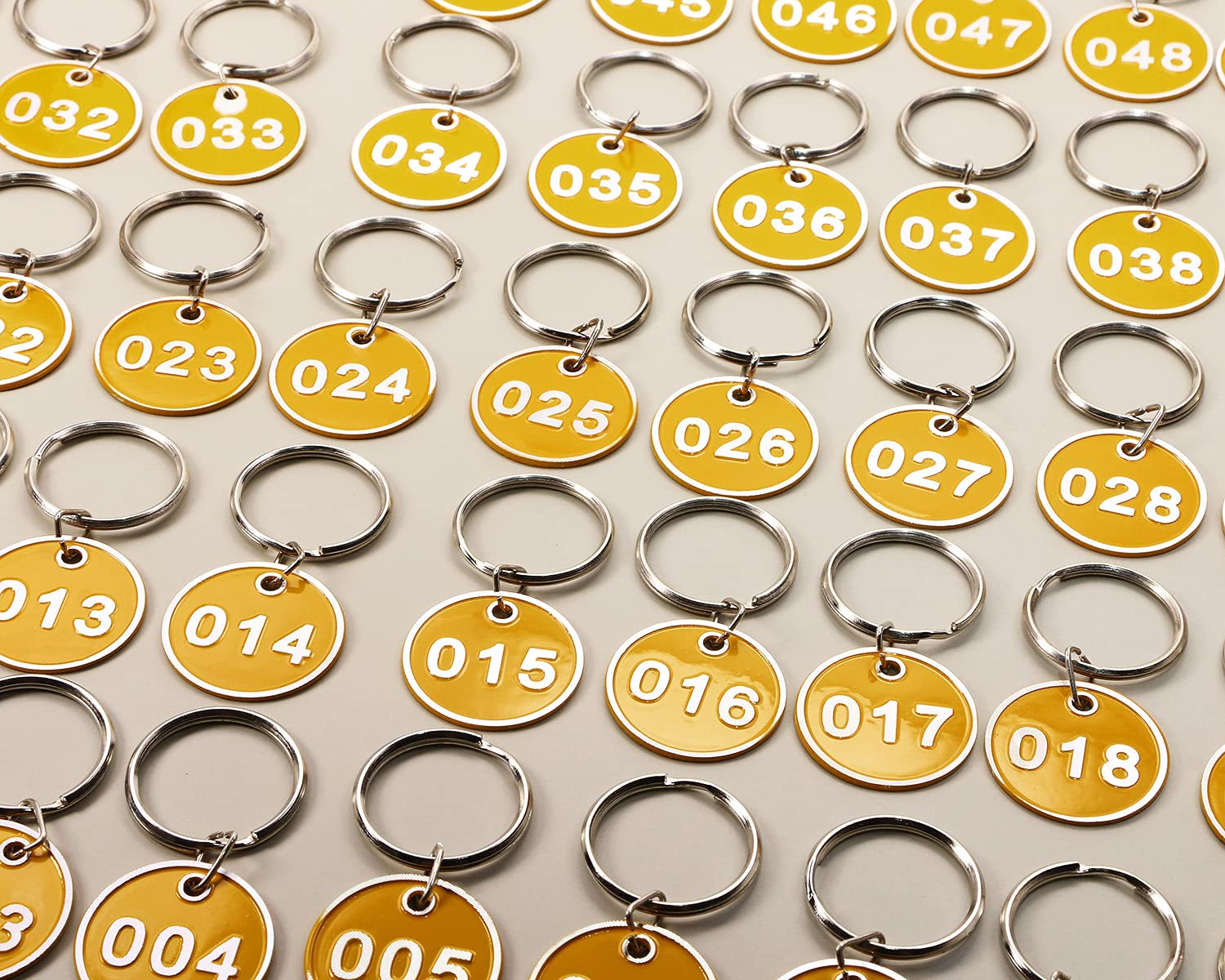 Key Chain Tags With Split Rings 60-Pack Round Paper Label Tags With ...