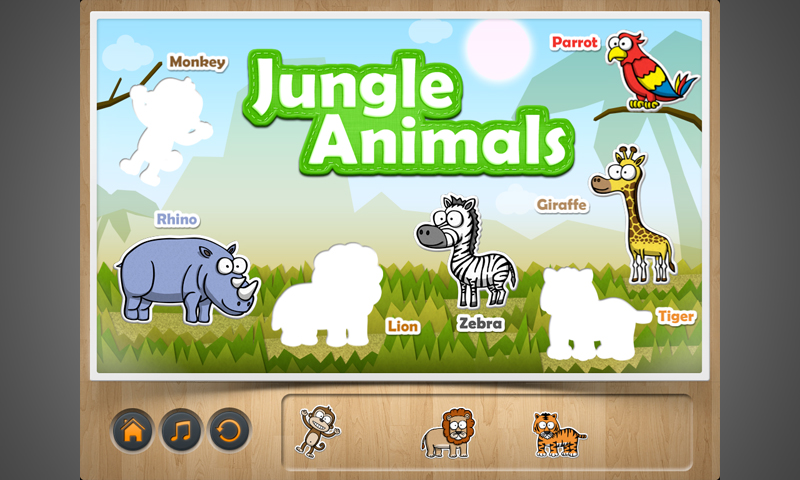 Jungle Animals Sticker Book, Flashcard and More - App on Amazon Appstore