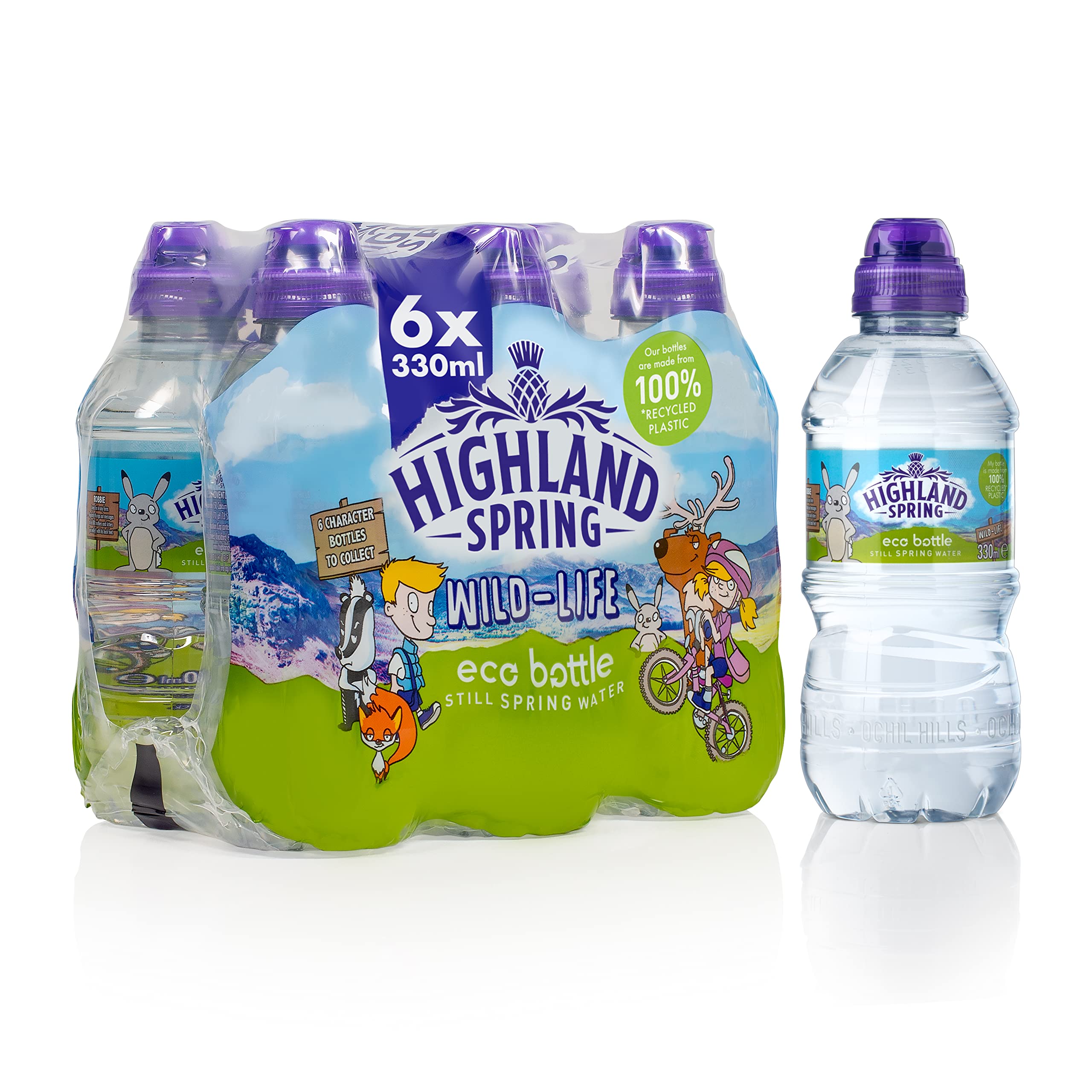 Highland Spring Wild Life Eco Bottle Still Spring Water 6 | Desertcart ...