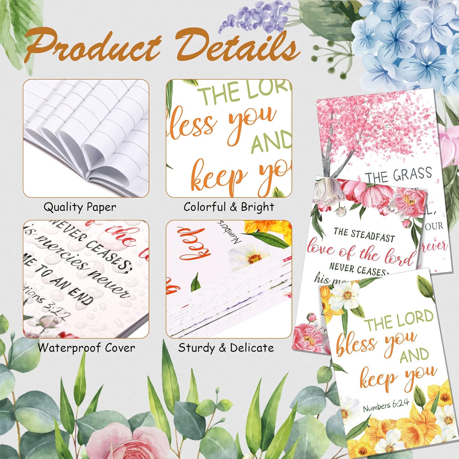 16 Pack Christian Notebooks Lined Prayer Inspirational Journals for ...