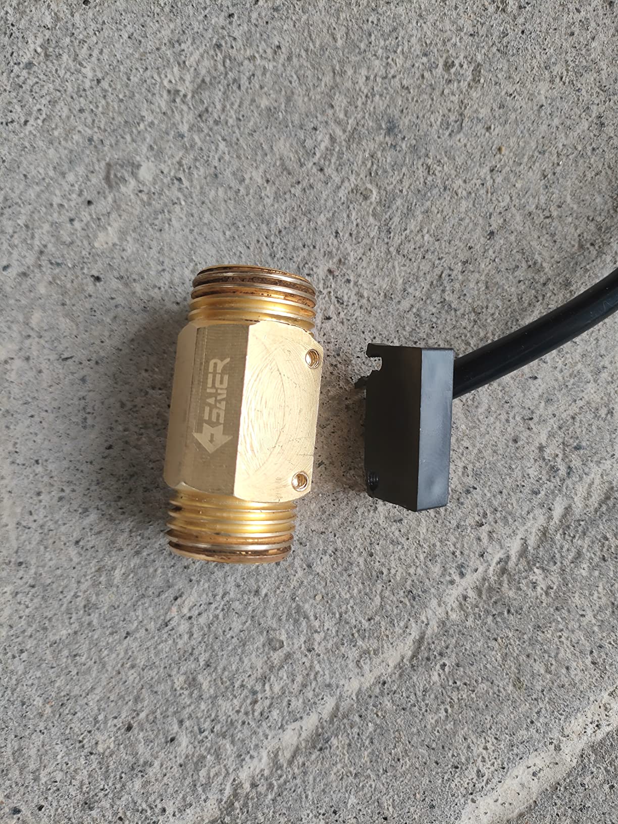 sunrobotics Water Diesel Brass Water Flow Sensor Hall Effect Turbine ...