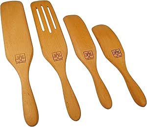 Amazon.com: Spatula Spurtle Kitchen Tools As Seen On TV, 5Pcs Wooden ...