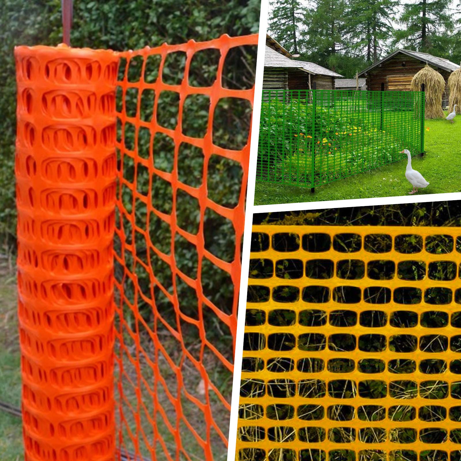 Orange Barricade Netting 1.2M Orange Plastic Construction Mesh Safety