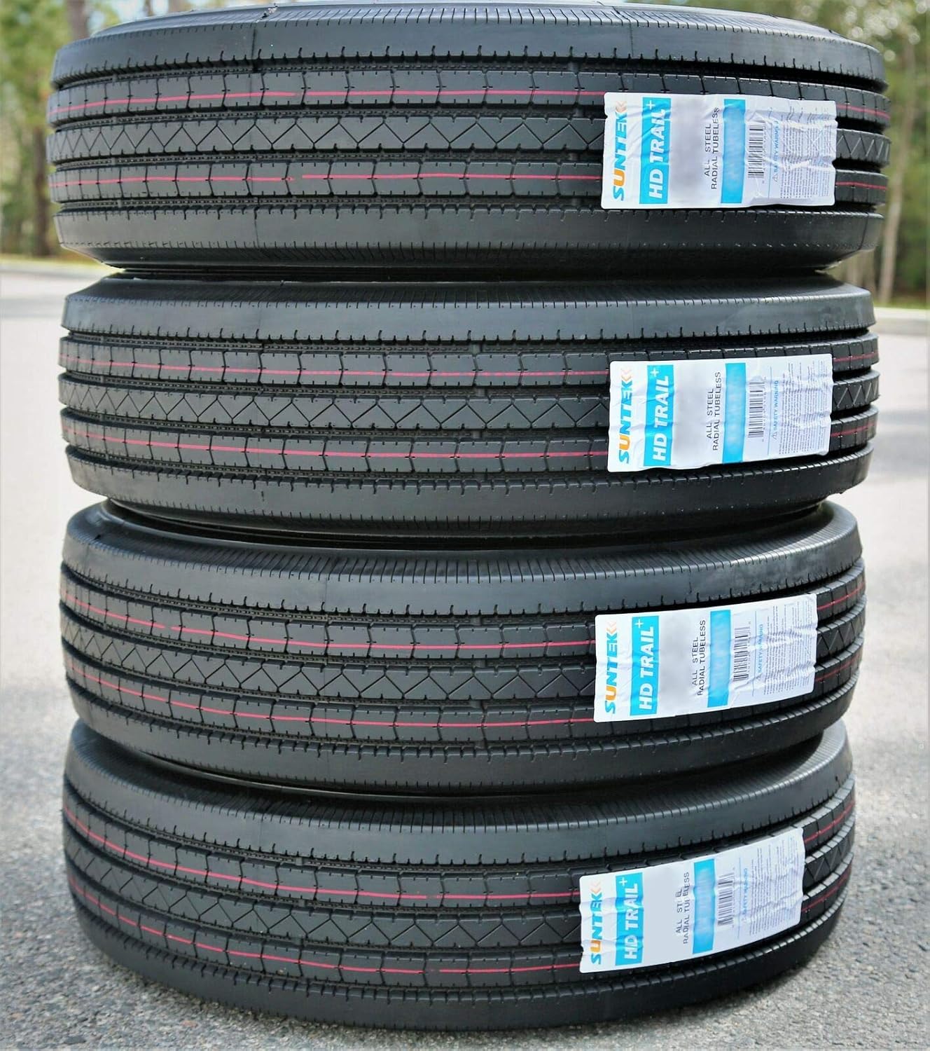 Amazon.com: Set of 4 (FOUR) Suntek HD Trail + Premium Trailer Radial Tires-ST235/80R16 235/80/16 ...