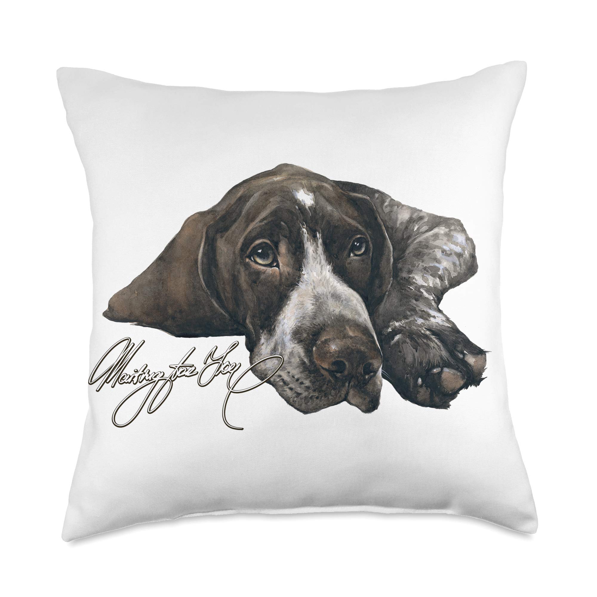 Amazon.com: GERMAN SHORTHAIRED POINTER GSP Throw Pillow : Home & Kitchen