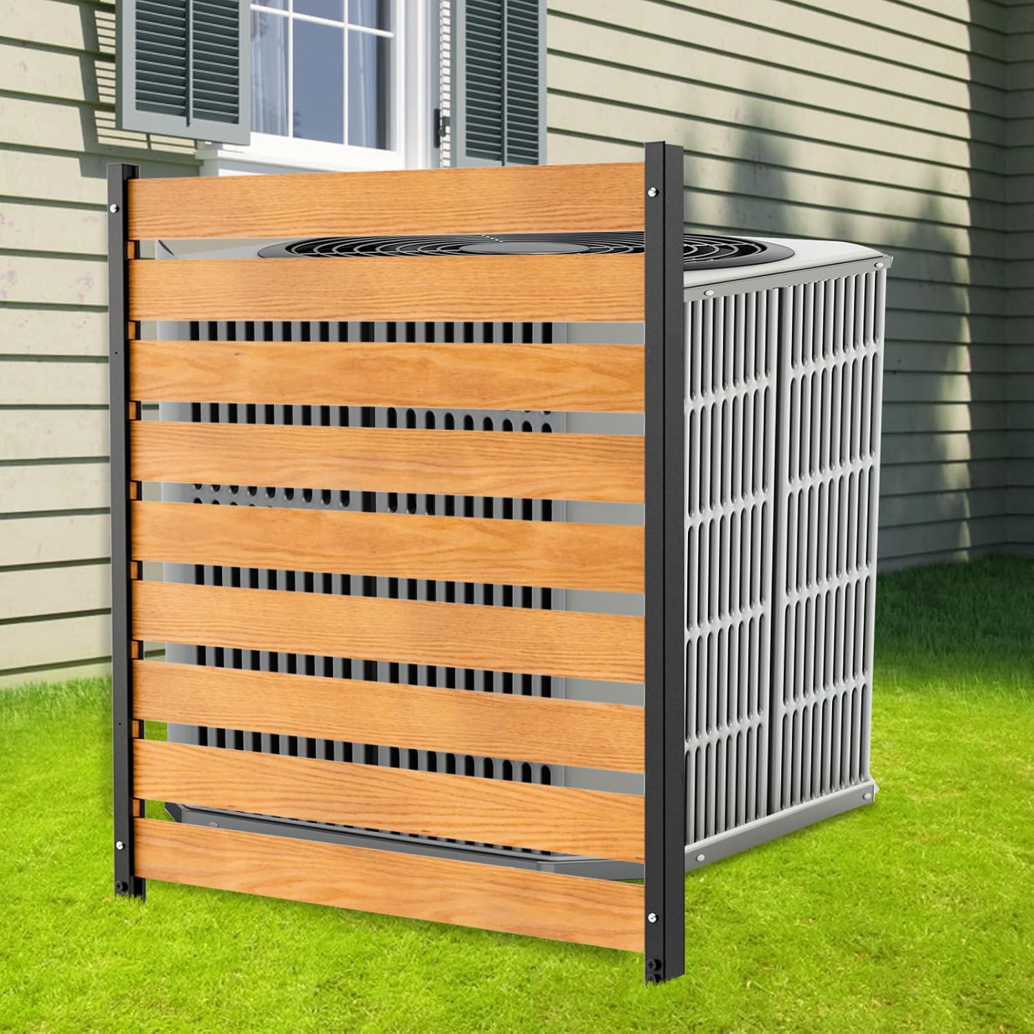 Amazon.com : LILYPELLE 38in W x 60in H Air Conditioner Fence, 1 Panel ...