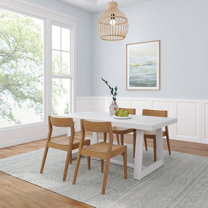 Amazon.com - Plank+Beam Modern Dining Chair Set of 2, Wooden Kitchen ...