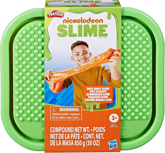 Amazon.com: Play-Doh Nickelodeon Slime Orange Gooey Tub, 30 Ounce Bulk ...