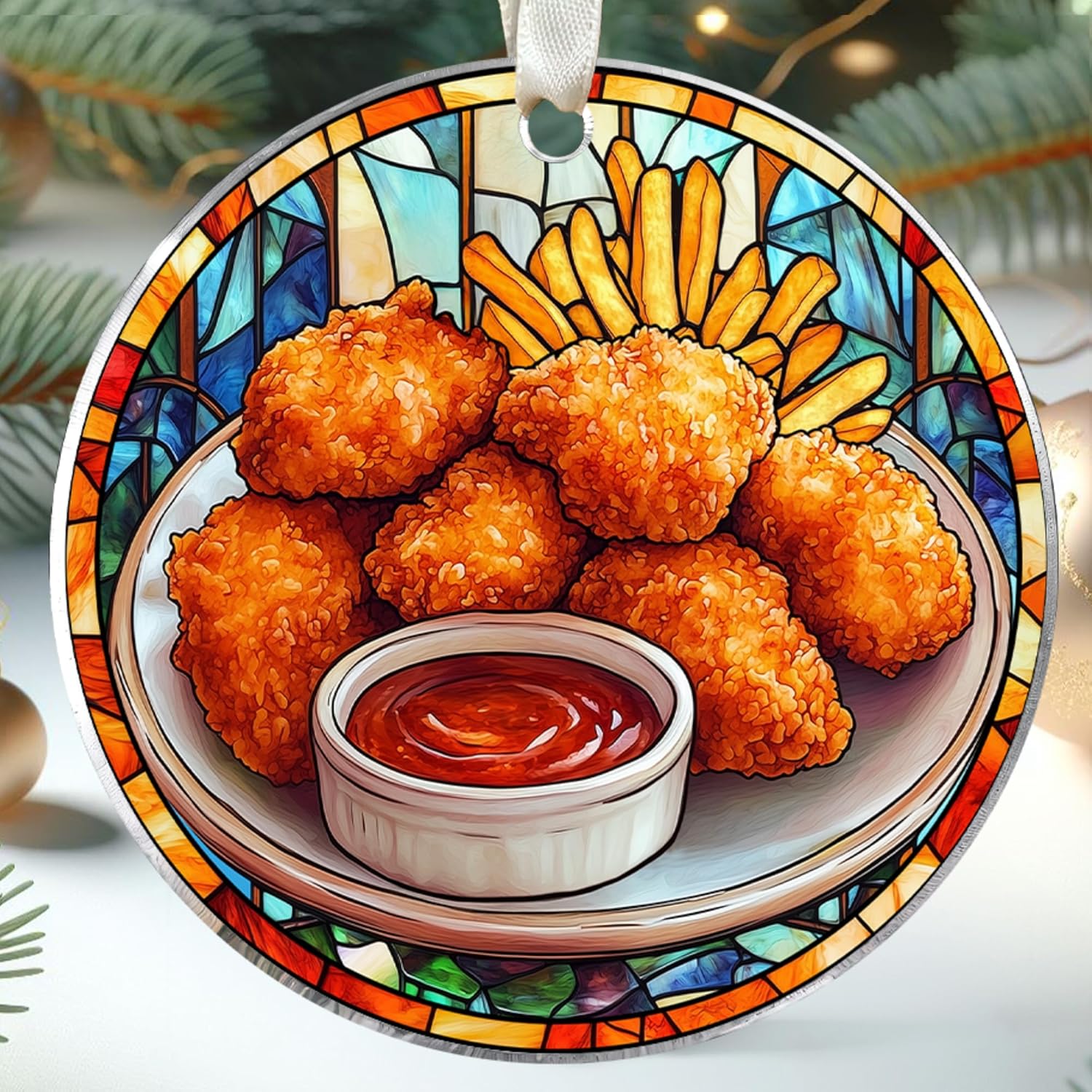 Amazon.com: UMACVN Chicken Nugget Christmas Ornament - Chicken Nugget ...