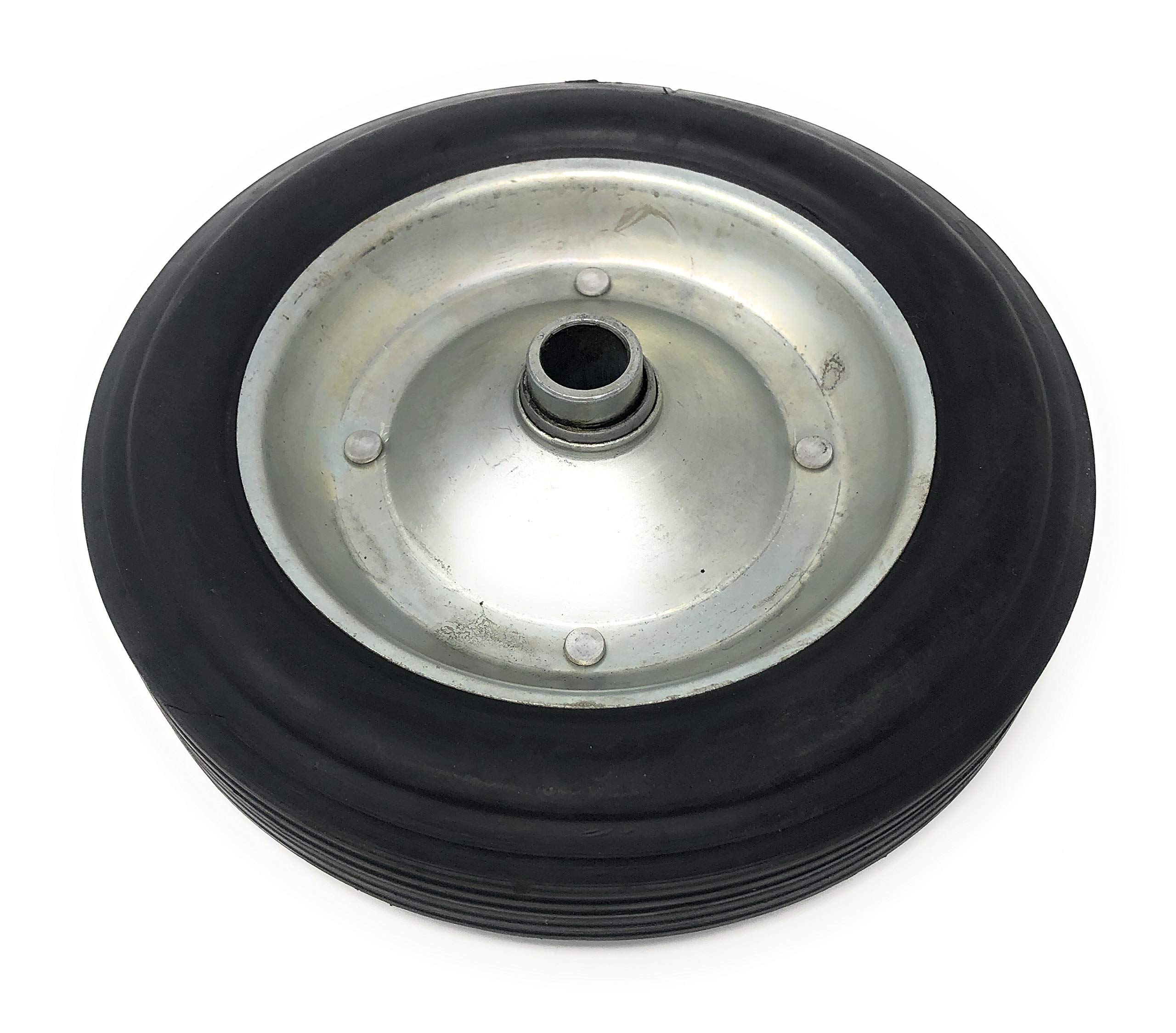 Snapklik.com : 7.75 X 1.75 Solid Rubber Wheel 5/8 Axle Diameter 300 Lbs ...