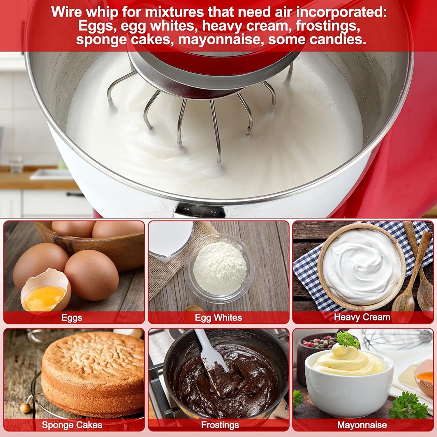 Snapklik.com : K5AWW Wire Whip Attachment For KitchenAid 6 Quart Bowl ...