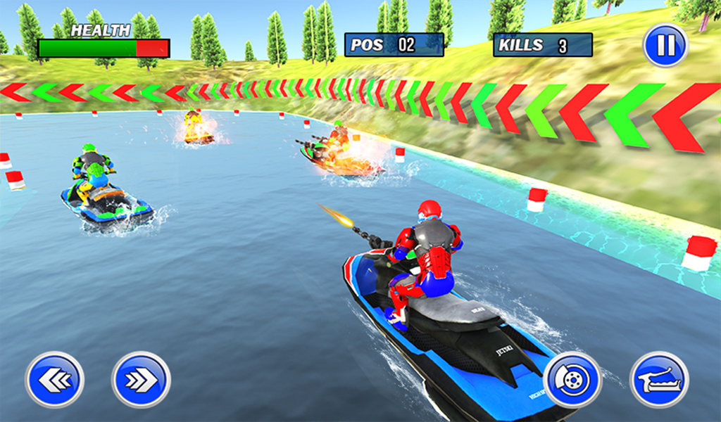 Jet Ski Racing Games 3D: Machine Gun Shooting Speed Boat Simulator ...