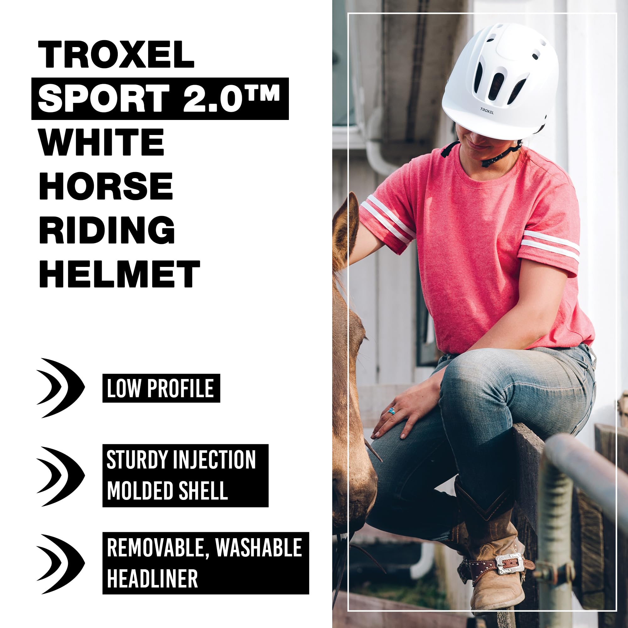 Snapklik.com : Troxel Sport 2.0 Injection Molded Horse Riding Helmet