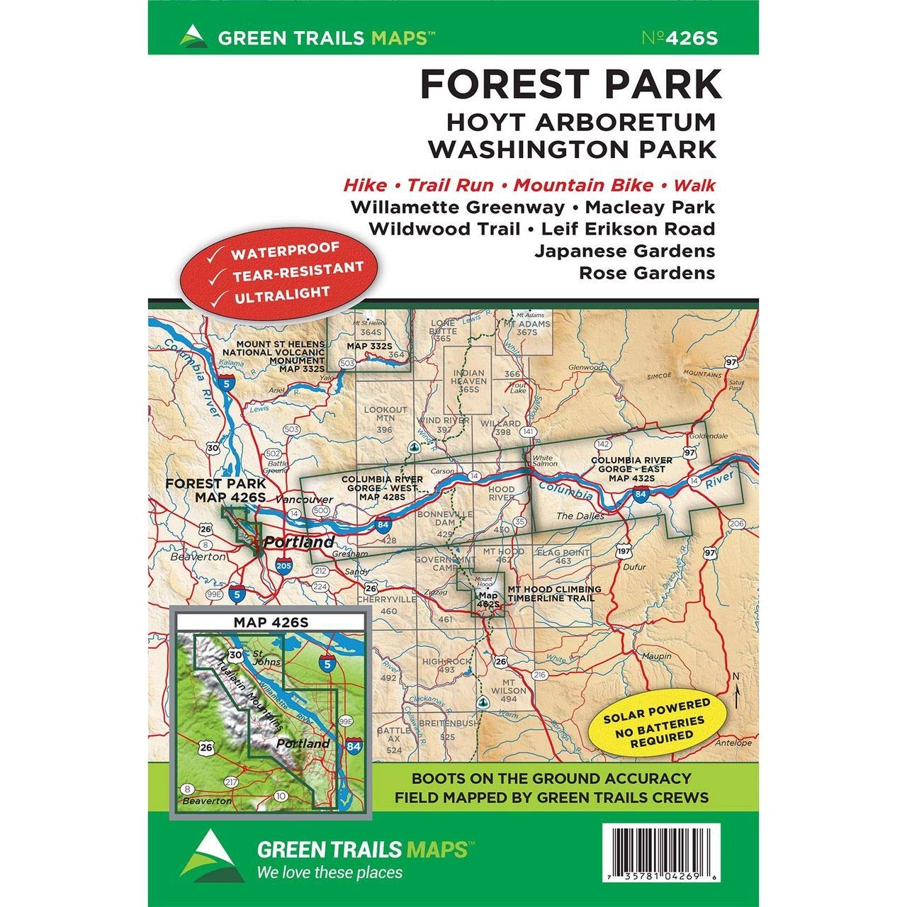 Forest Park, OR No. 426S (Green Trails Maps): Maps, Green Trails ...