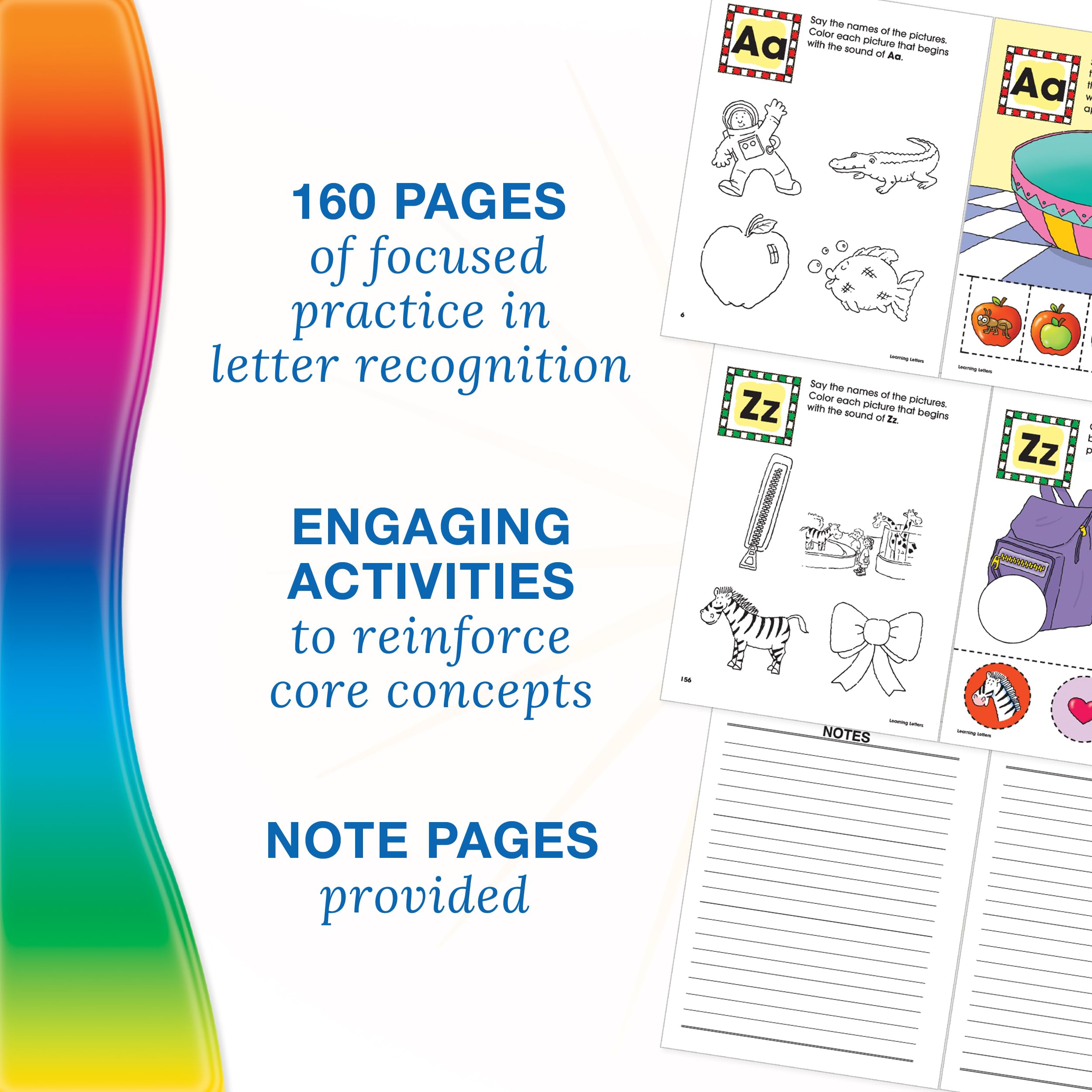 Snapklik.com : Spectrum Learning Letters Preschool Workbook, Pre K ...
