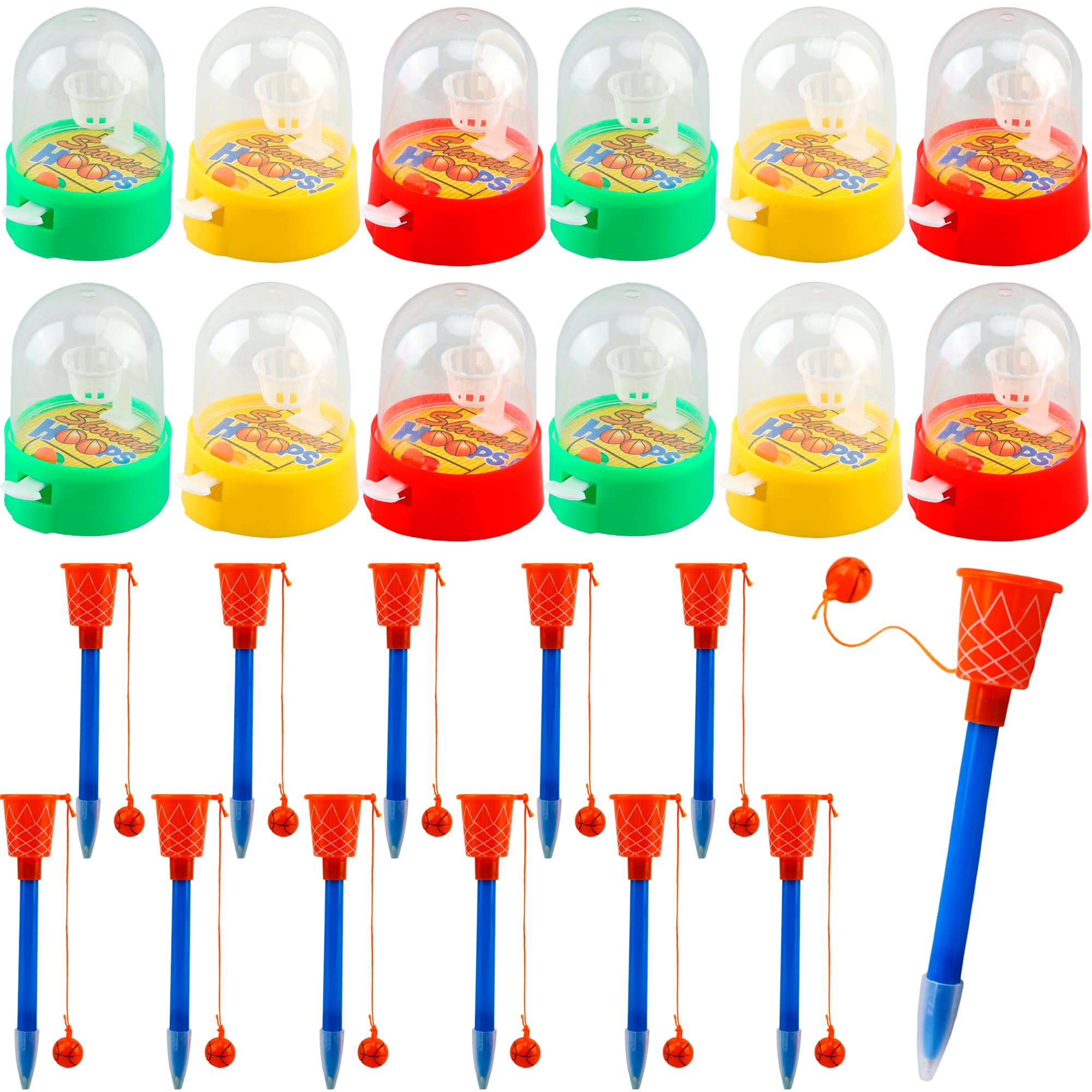 Snapklik.com : 12 Pcs Novelty Basketball Hoop Pens And 12 Pcs Mini ...