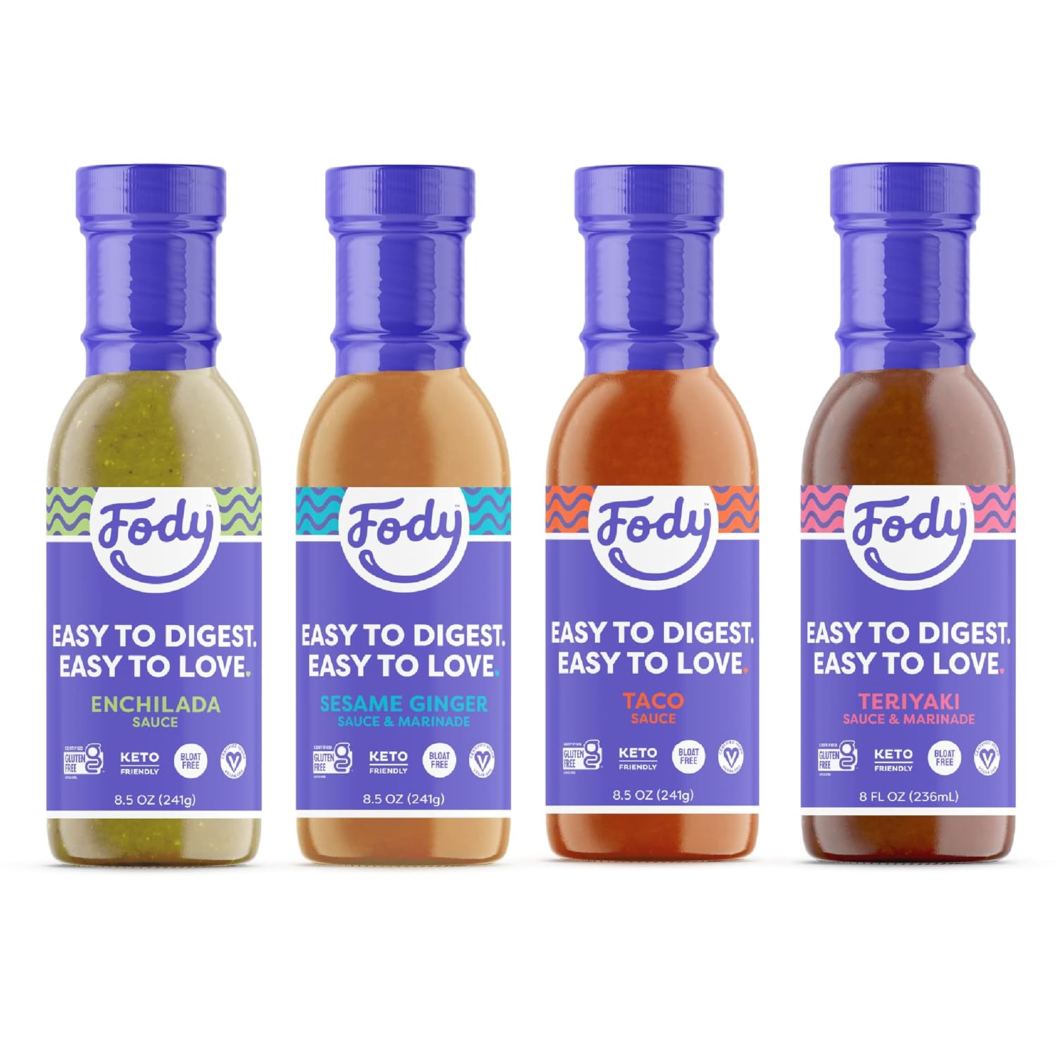 Amazon.com : Fody Variety Sauce Pack | Low FODMAP | No Onion No Garlic ...