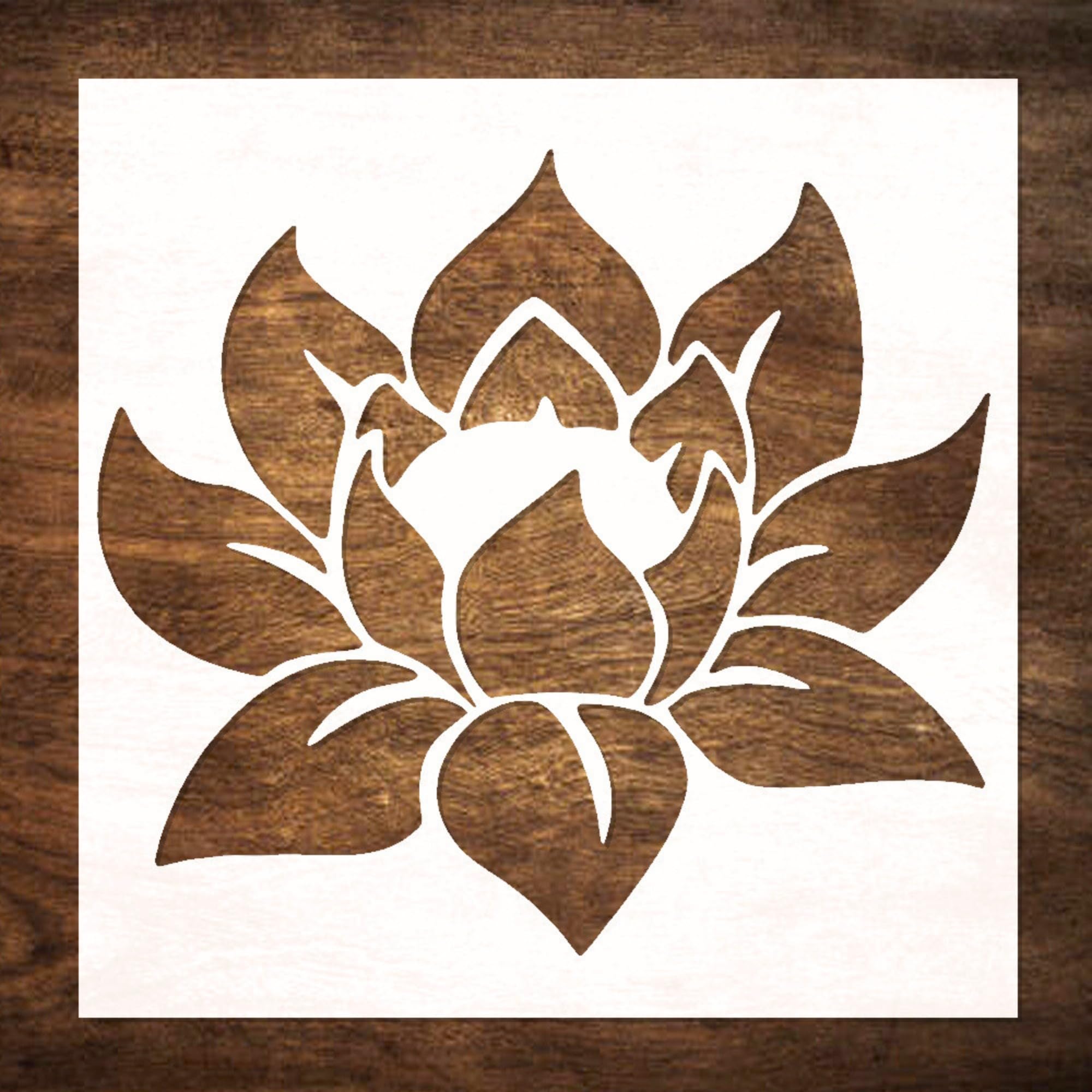 Lotus Flower Stencil