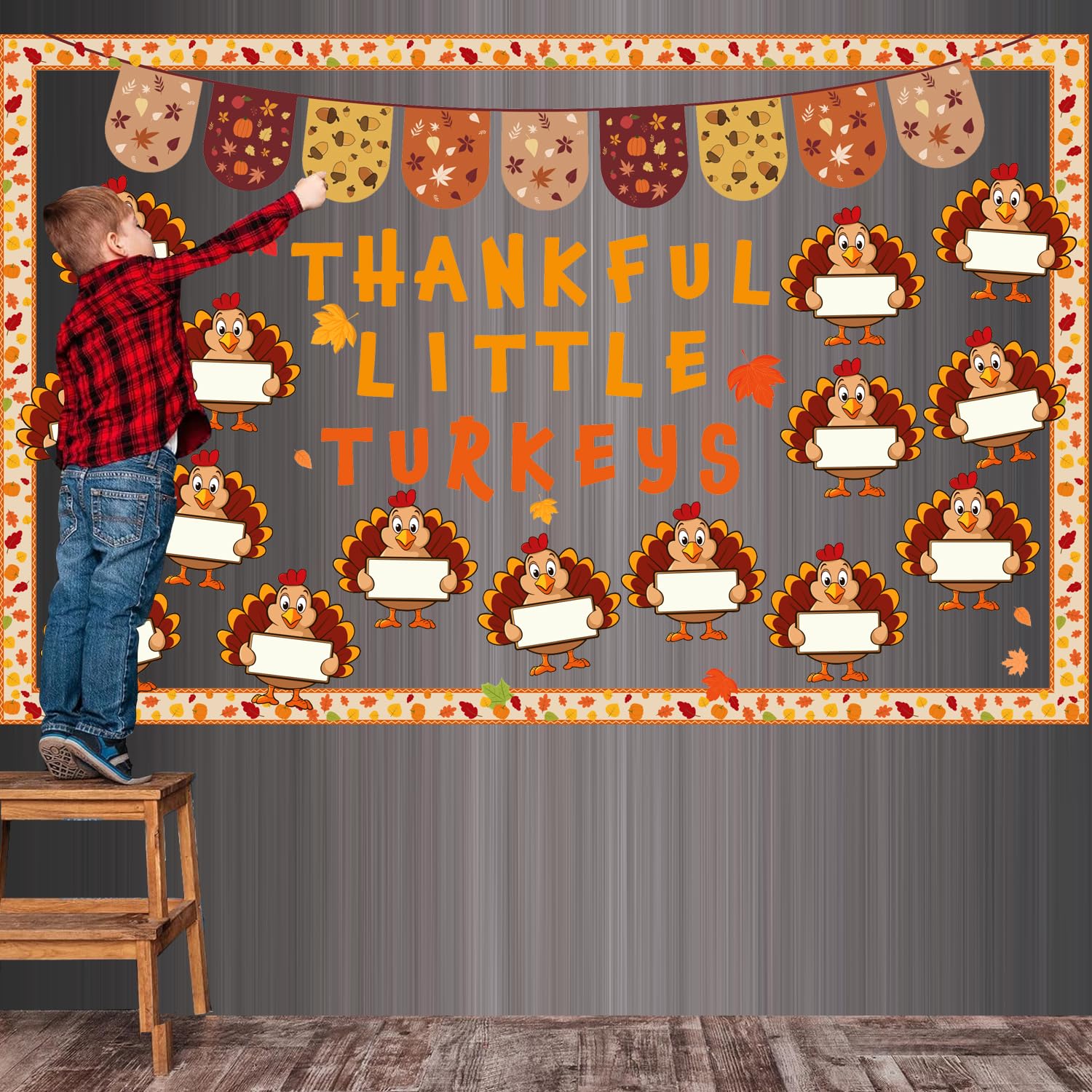 Fall Bulletin Board Decorations Happy Fall Cut-Outs Autumn Classroom ...