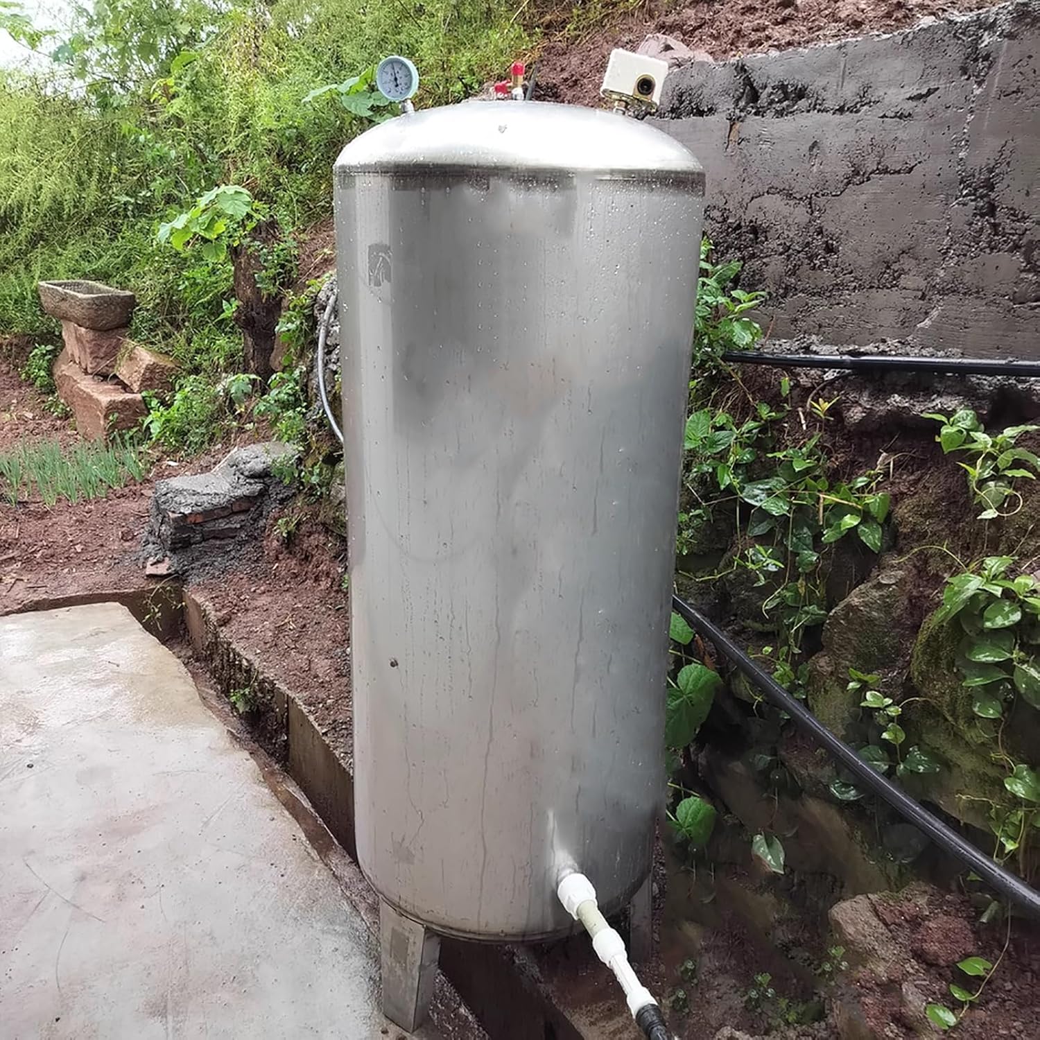 DRFGHK Wasserdruckbehälter aus Edelstahl 304, 15, 26, 40, 50, 65, 80 ...