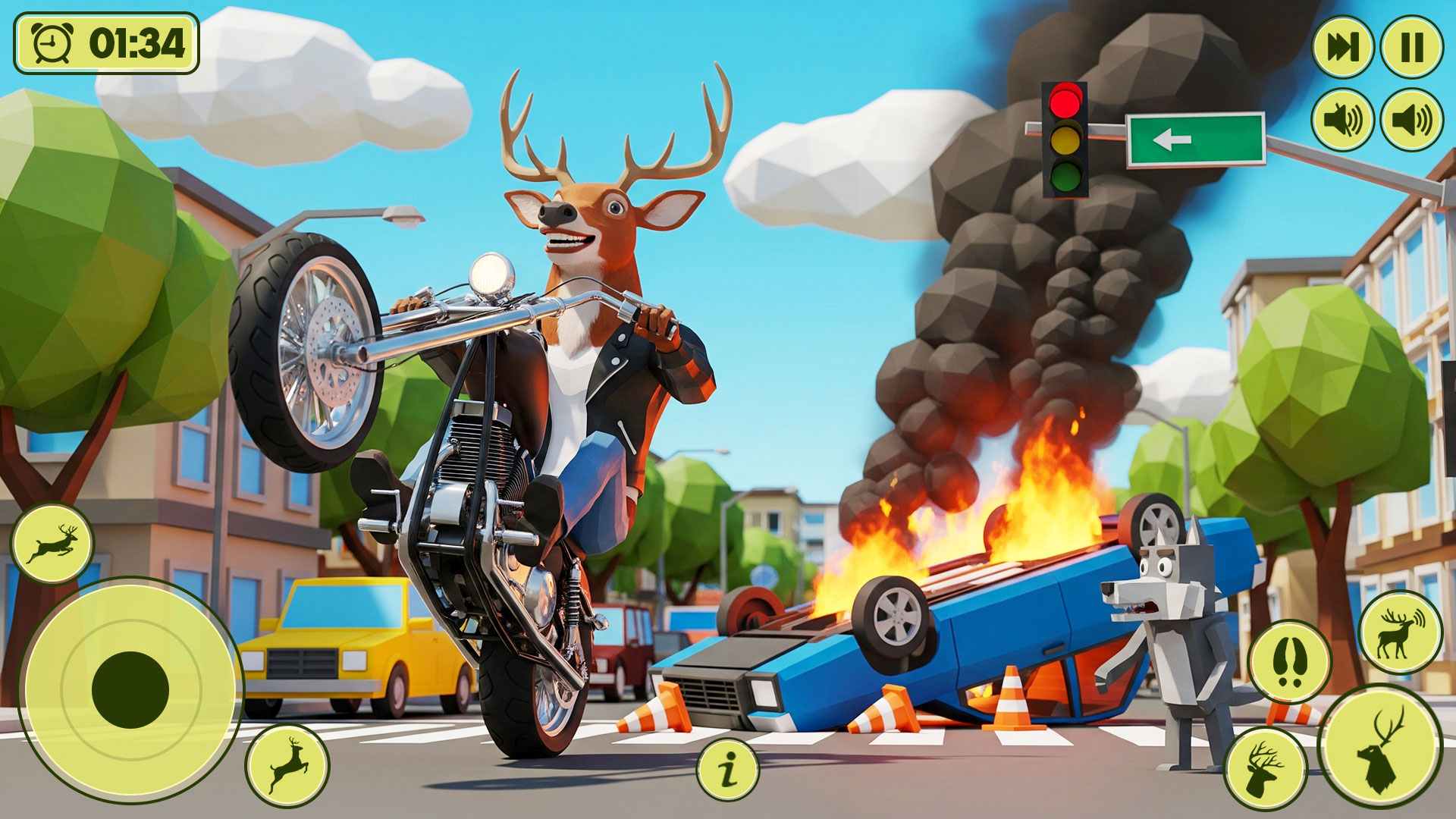 Boss Deer Simulator Animal Fighting 3D Games Modern World Adventure ...