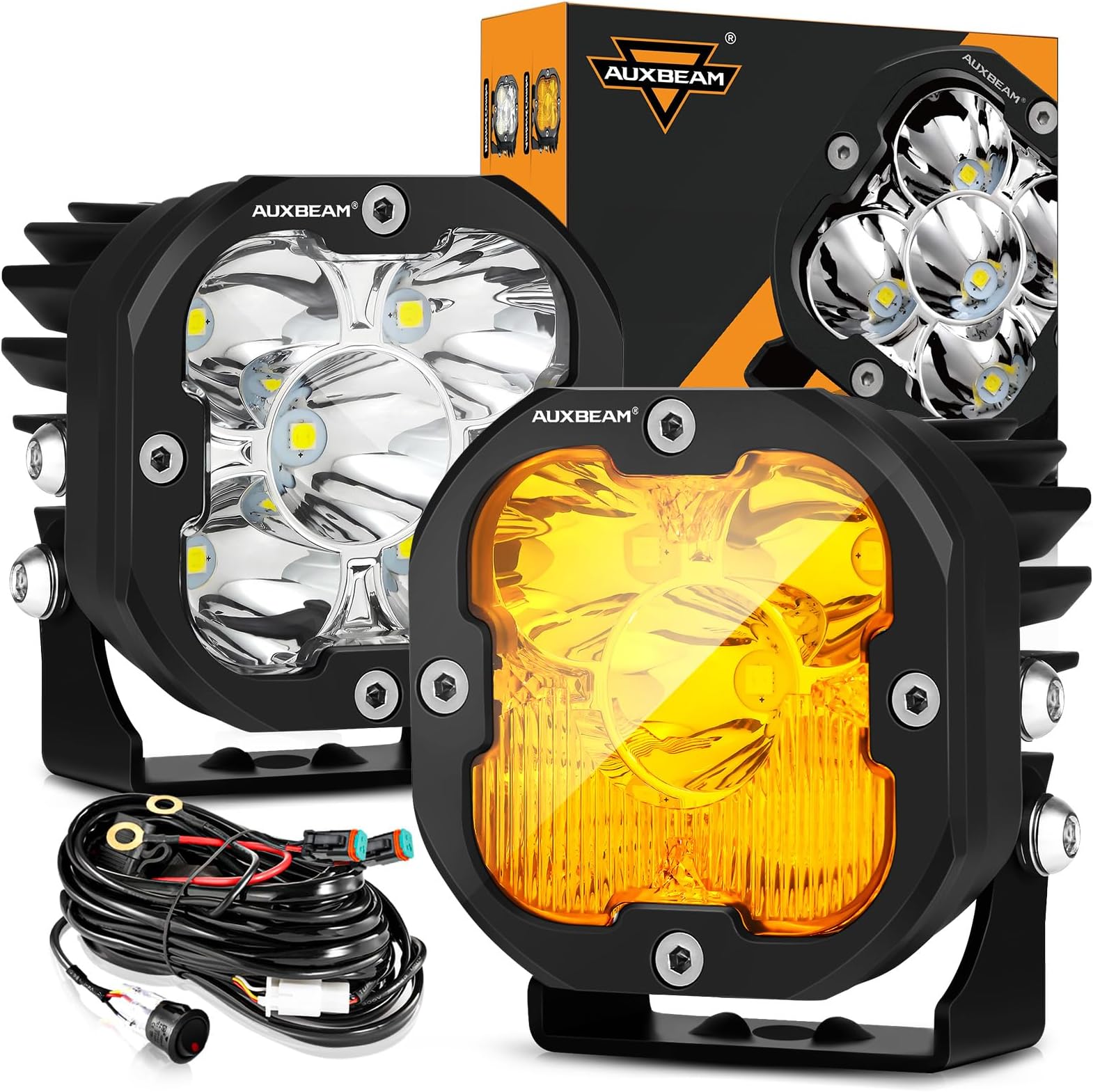 Amazon.com: Rough Country Dual 2" LED Ditch Light Kit for Toyota Tacoma ...