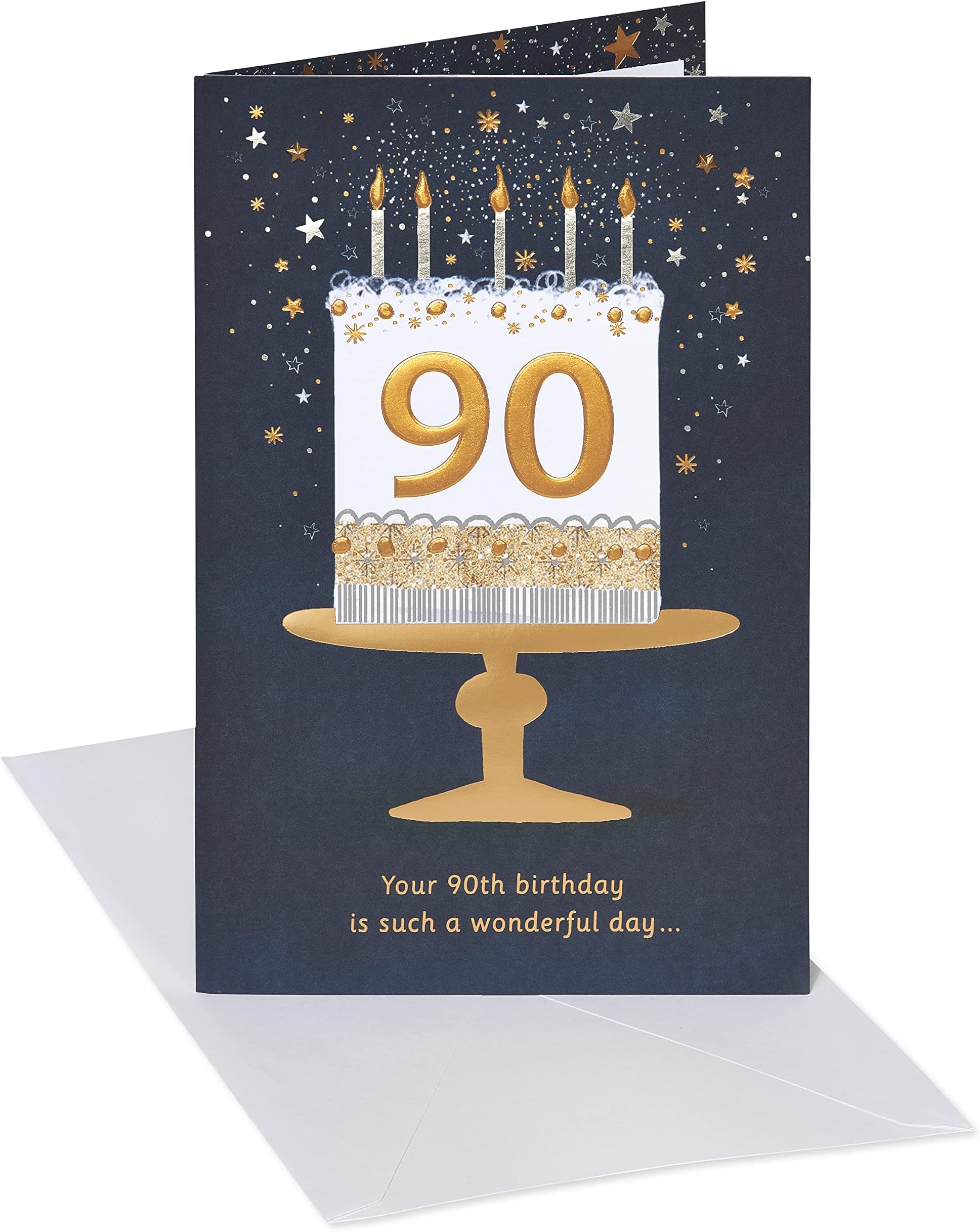 American Greetings 90th Birthday Card (Such A Wonderful Day) : Amazon ...