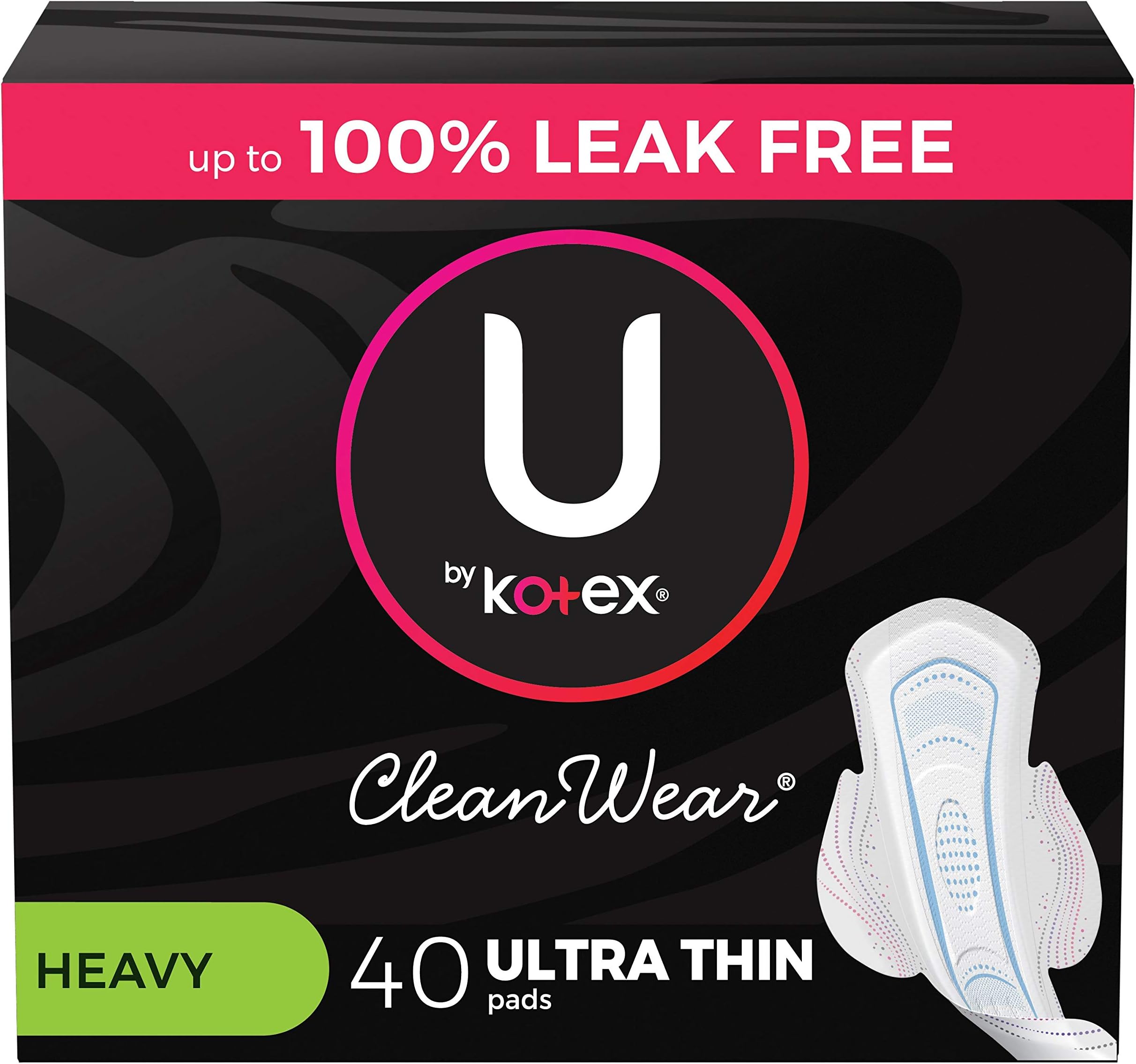 Amazon.com: U by Kotex AllNighter Ultra Thin Overnight Pads with Wings ...