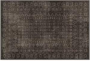 Amazon.com: RUGGABLE Machine Washable Area Rug – Founders Cyrus Black ...