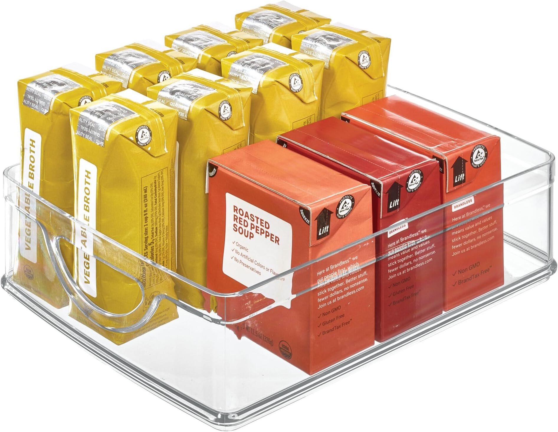 Amazon.com - iDesign Recycled Plastic Stackable Storage Bin for - Linus ...