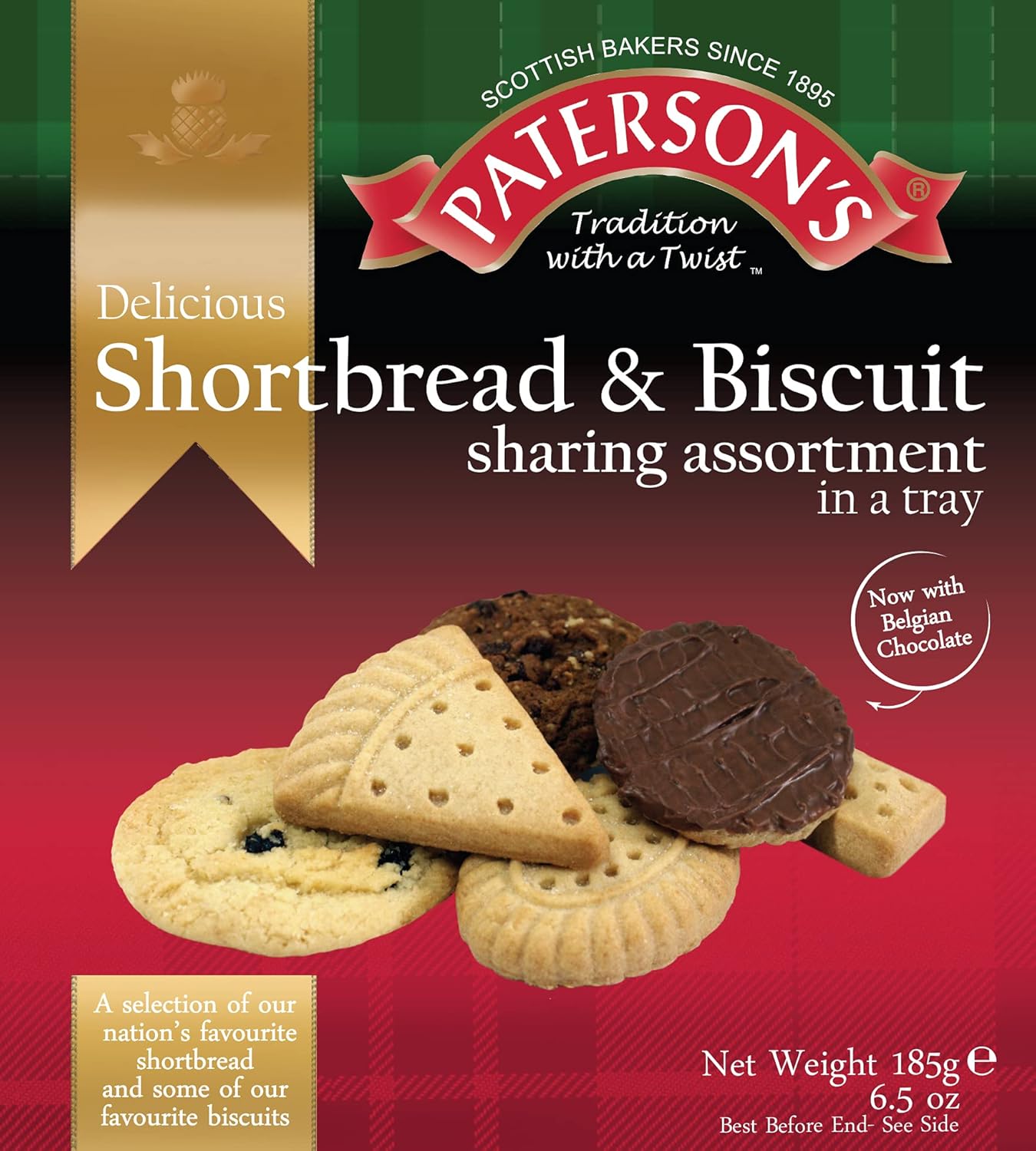 Paterson's Shortbread & Biscuit Assortment, 185g : Amazon.co.uk: Grocery