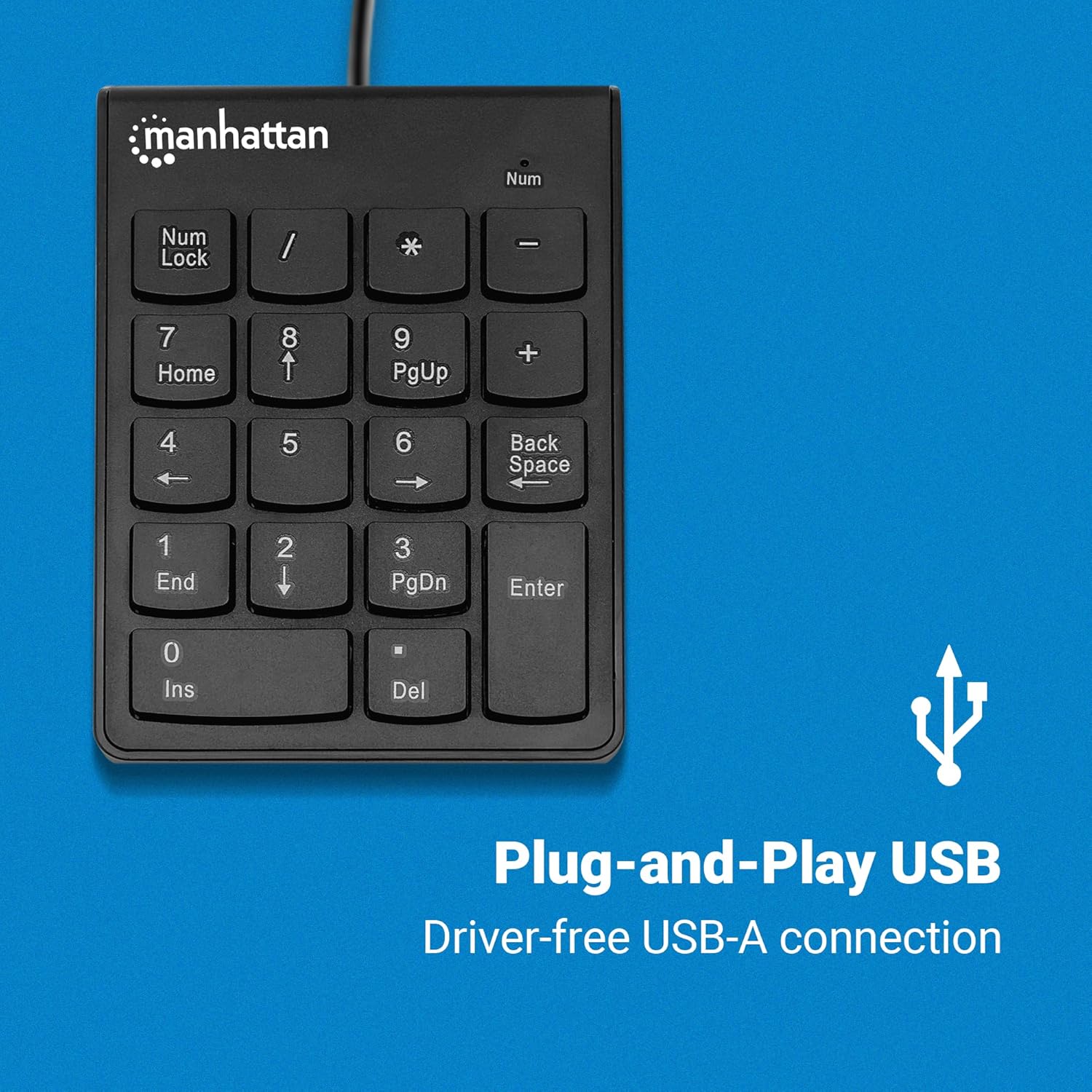 Slim Wired USB Numeric Keypad – 18 Full Size Keys, Sri Lanka | Ubuy