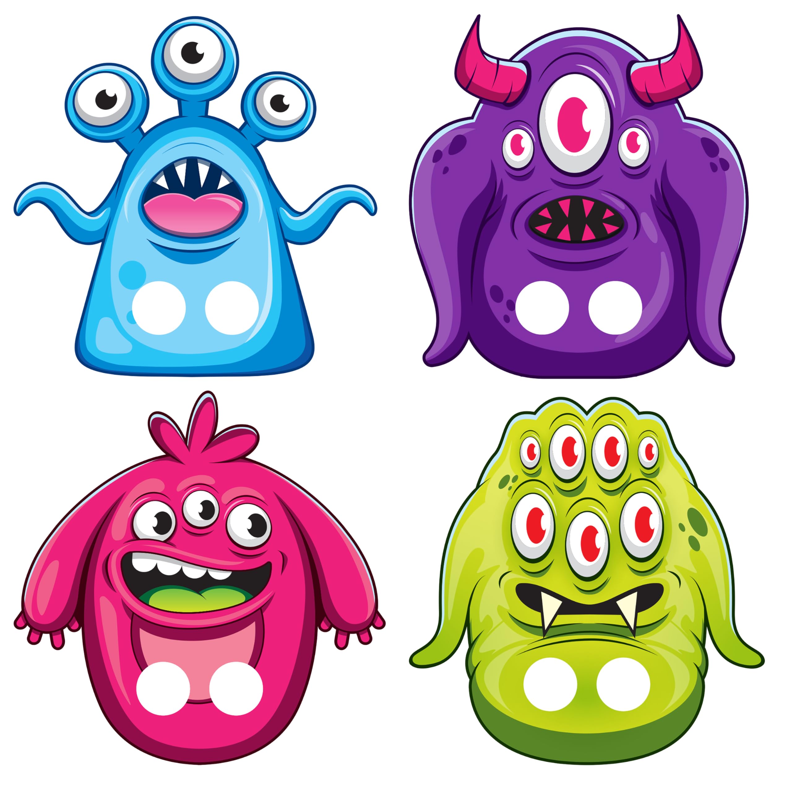 Snapklik.com : Kangaroo Monster Finger Puppets Valentines Day Cards