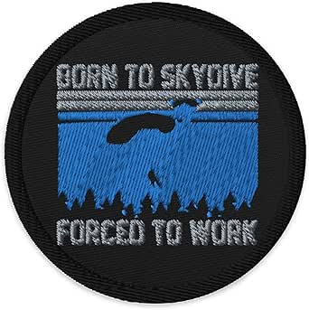 Amazon.com: Embroidered Patches Skydiving Parachuting Adventure Travel ...