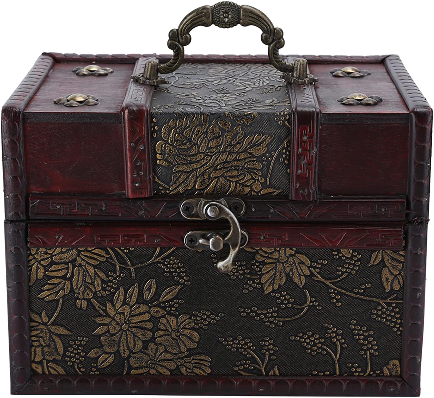 Amazon.com: Vintage Wooden Storage Box, Wood Treasure Chest Boxes ...