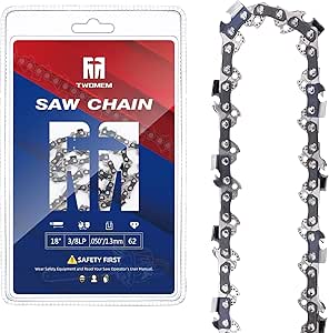 Amazon.com: 1 Pack 18 Inch Chainsaw Chain, 3/8" LP Pitch - .050" Gauge ...