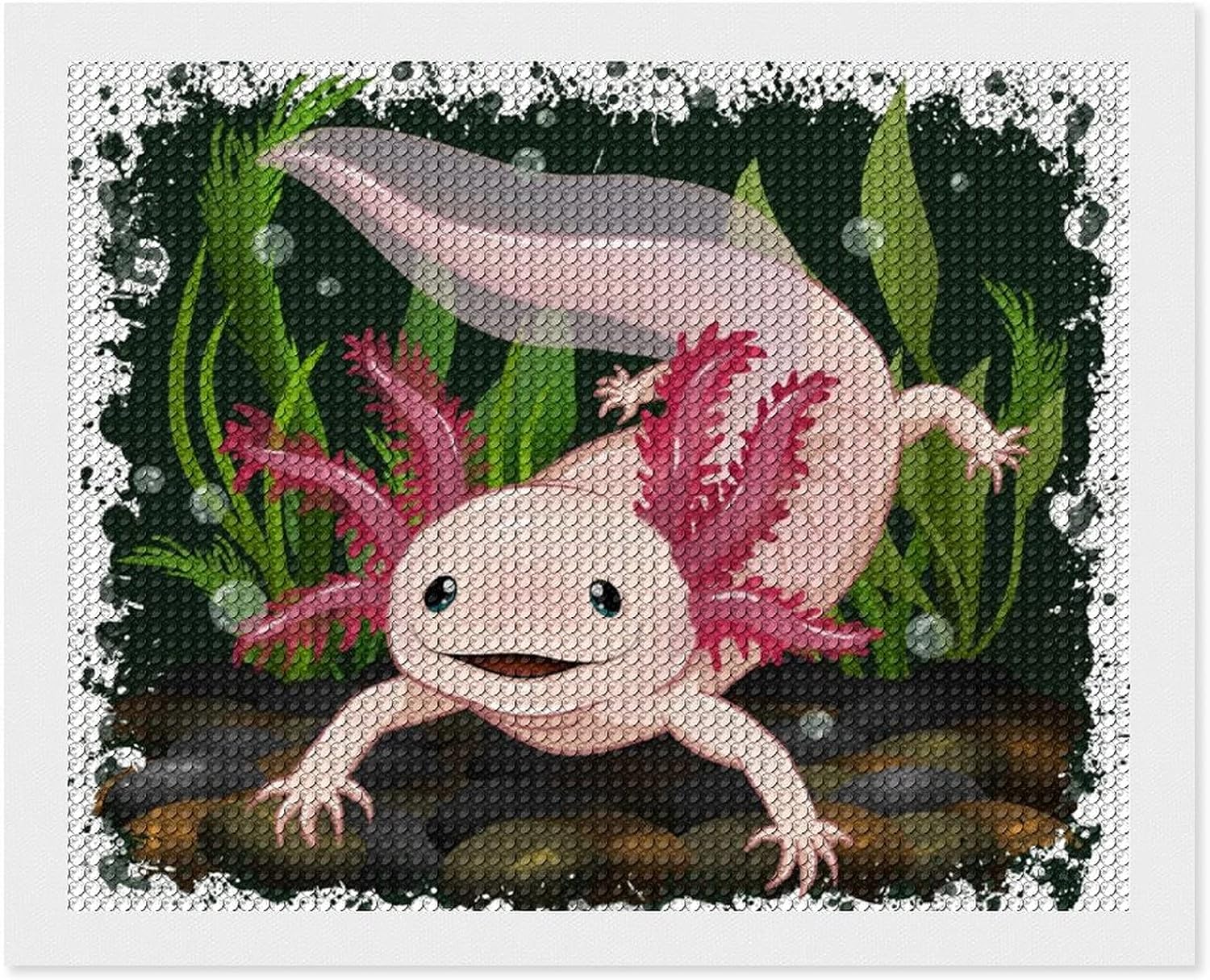 Amazon.com: ZXLQ Salamander Axolotl Diamond Paintings by Number Kits ...
