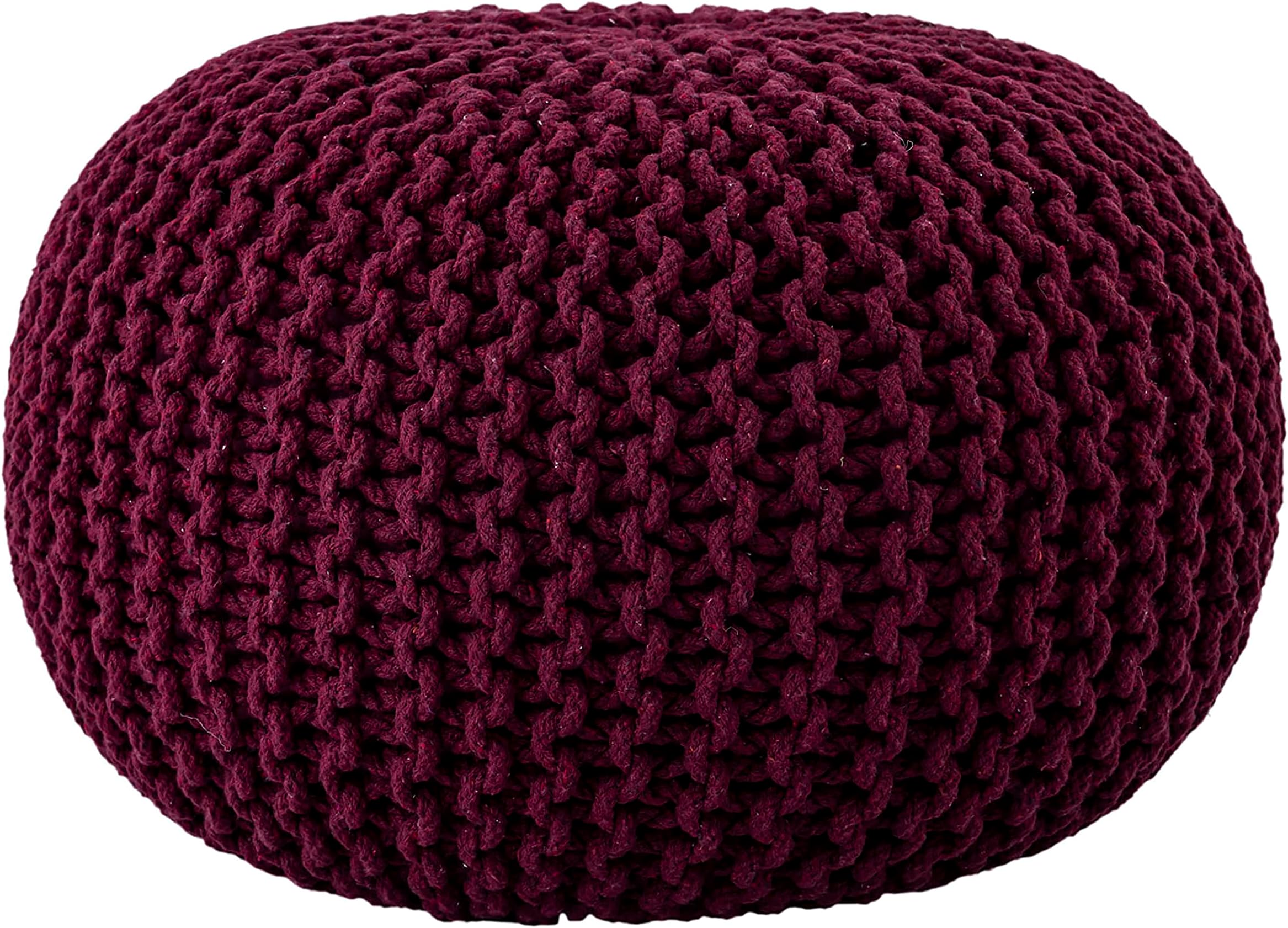 Sanyog Designs Hand Knitted Heavy Cotton Rope Beans Filled Round Oval ...