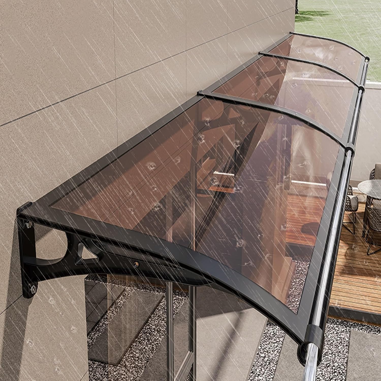 Modern Exterior Overhang Awning for Windows and Front Door - Aluminum ...