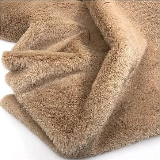 Amazon.com: Short Plush Shaggy Faux Fur Fabric Sewing Fabric Supplies ...