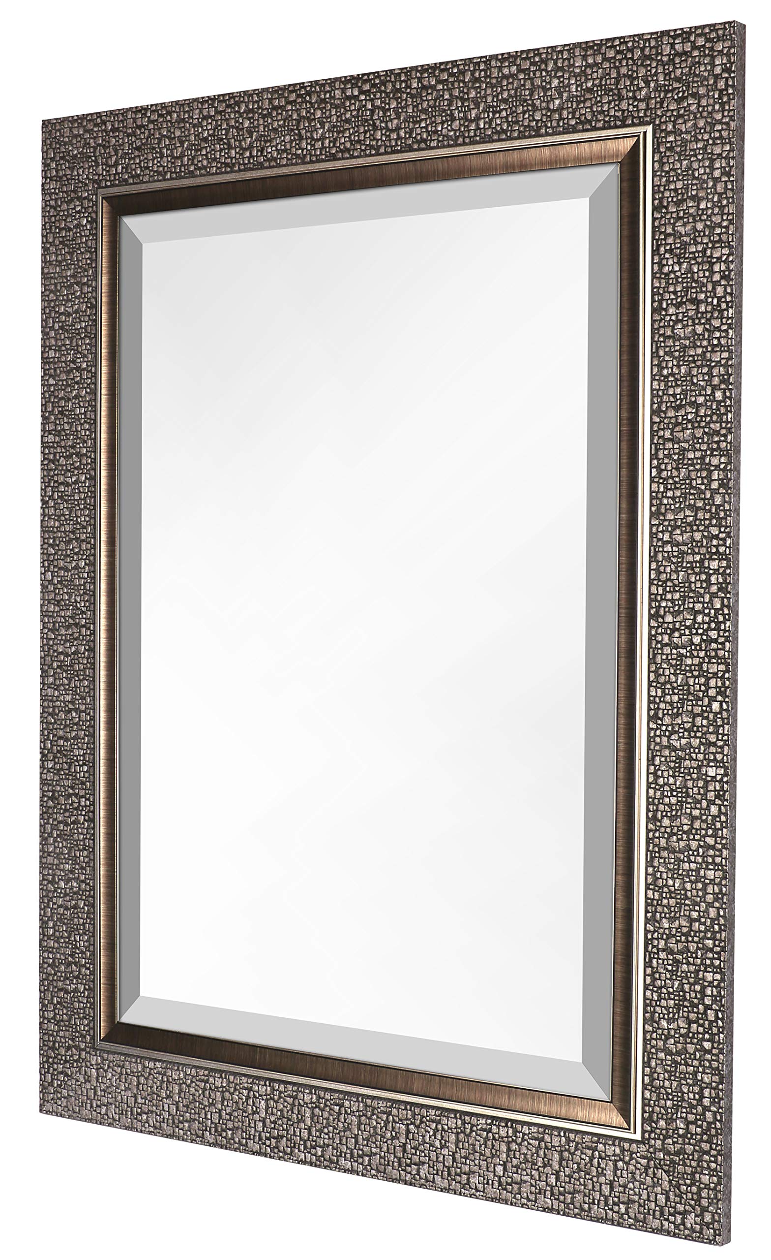 Snapklik.com : 36 X 40 Inch Rectangle Wall Mirror, Metal Frame ...