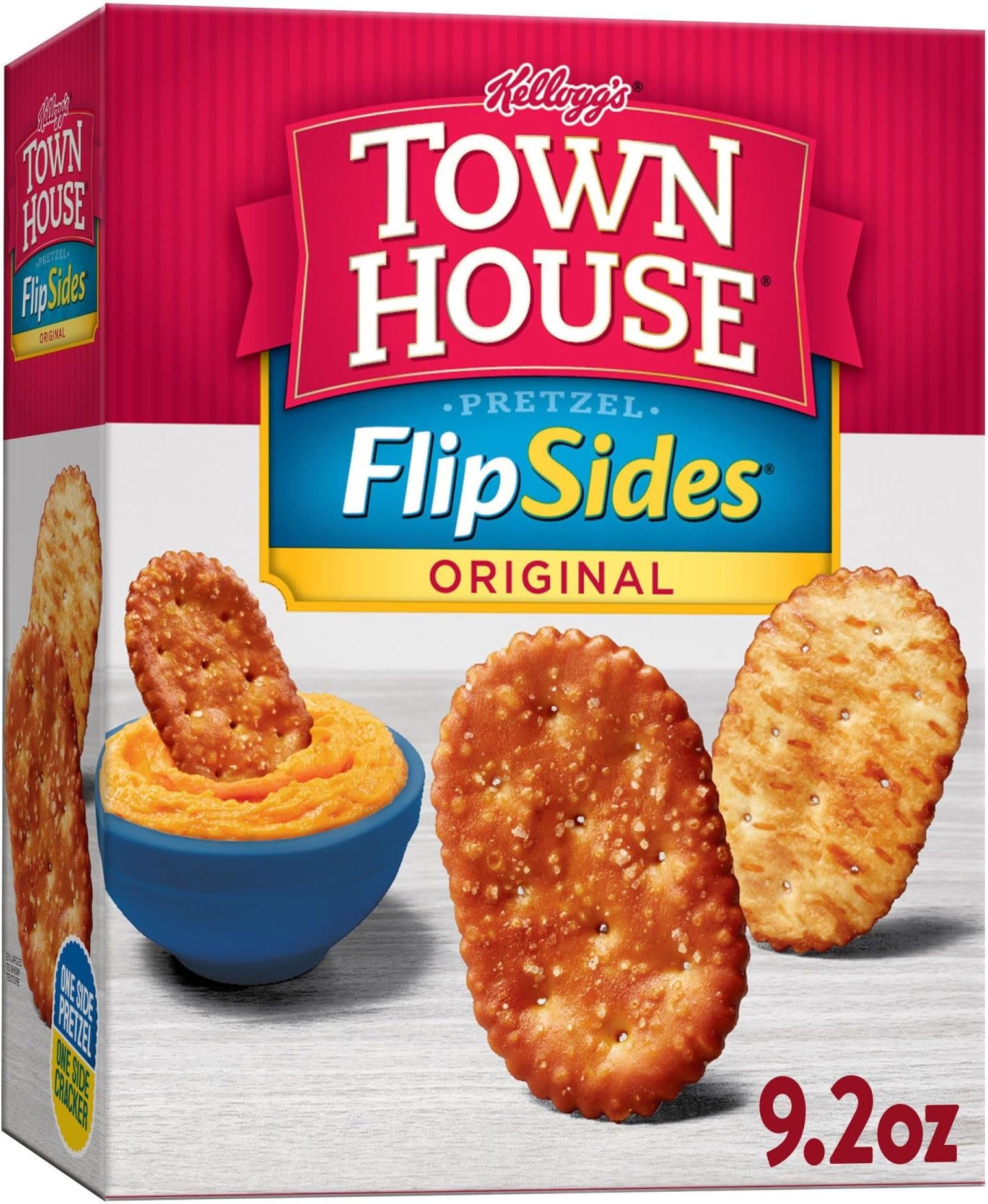 Amazon.com: Town House FlipSides Oven Baked Crackers, Lunch Snacks ...