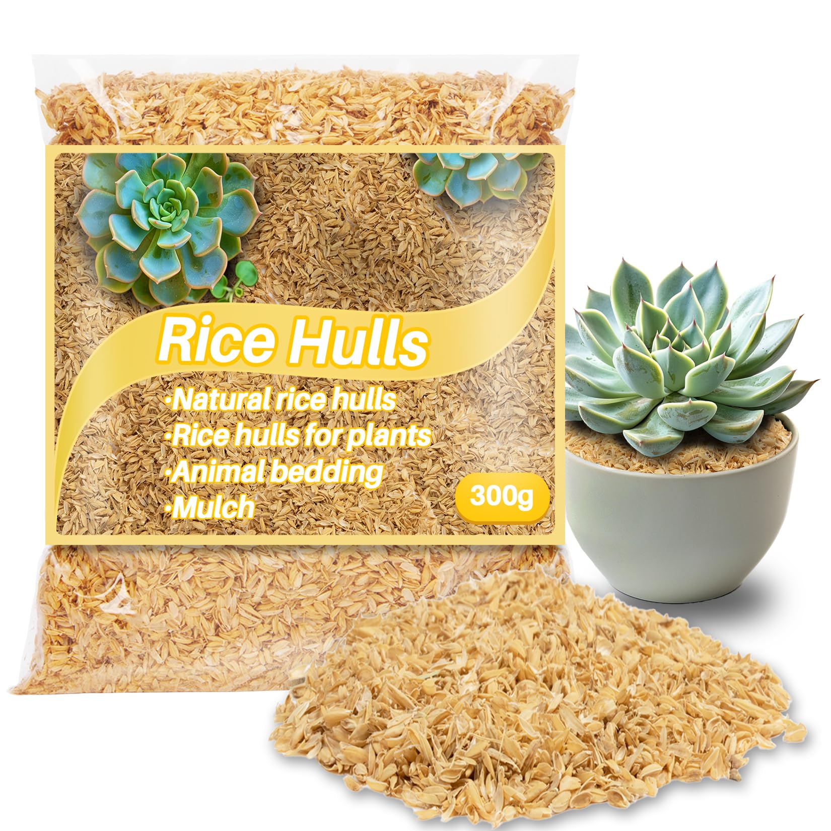 Amazon.com : RAINFLOW 10.58 OZ Rice Hulls for Plants - Horticultural ...