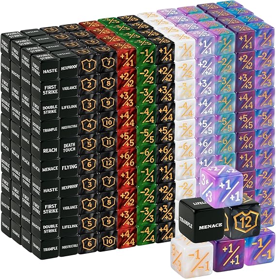 Amazon.com: 500 Pieces MTG Counter Bulk Keyword Counters Life Counter ...