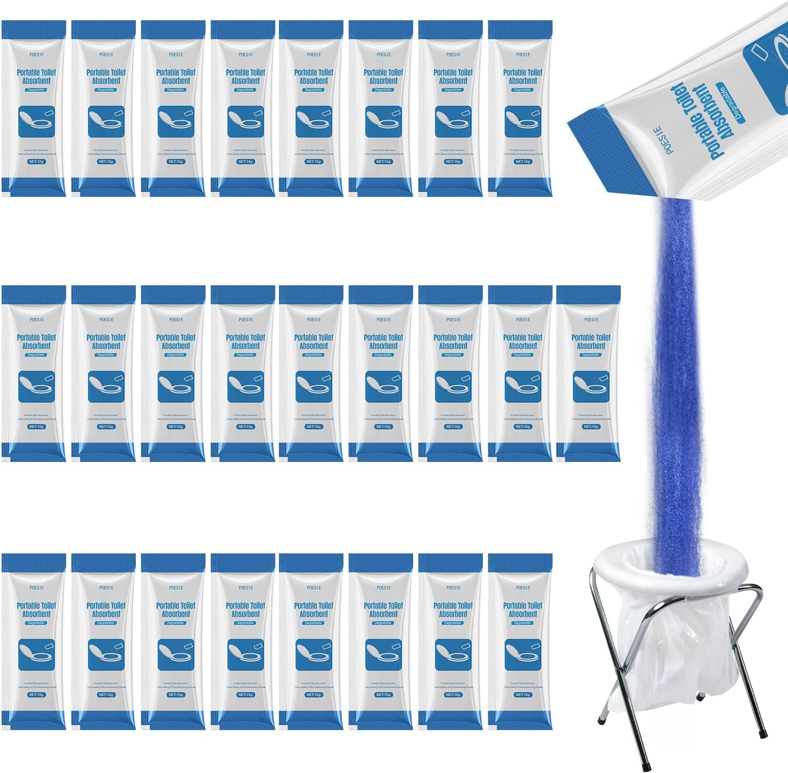 Amazon.com: Sckee 30 Packets Poo Gel for Portable Toilet, Portable ...