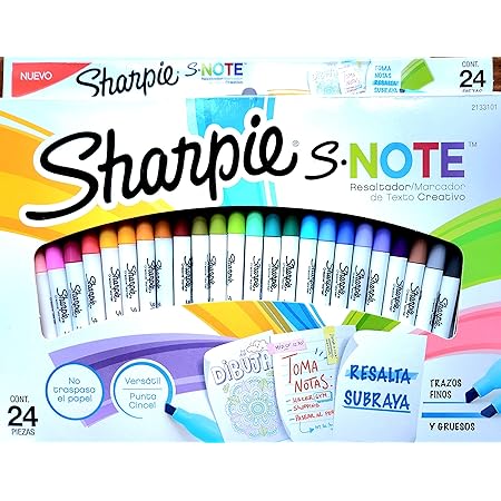 SHARPIE - Sharpie S Note 24 pzas : Amazon.com.mx: Oficina y papelería