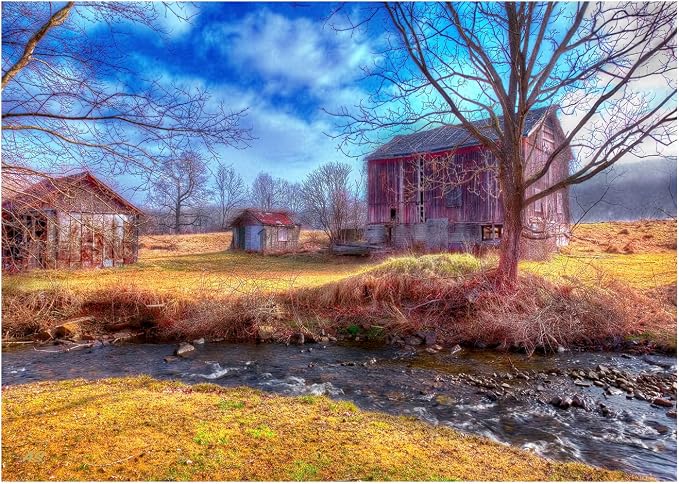 Amazon.com: Old Barn Puzzle Jigsaw Puzzles 1000 Pieces for Adults ...